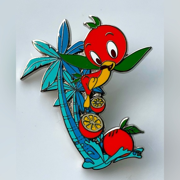 Disney | Accessories | Disney Orange Bird On Palm Tree Pin New | Poshmark